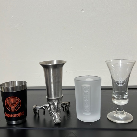 Jagermeister | Dining | New 4 Jagermeister Different Style Shot Glass ...